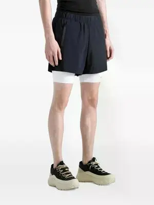Balenciaga Layered Design Logo-print Shorts