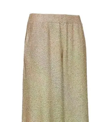 Brunello Cucinelli Sequin-embroidered Wide-leg Trousers