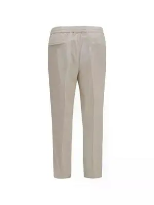 Brunello Cucinelli Corduroy Drawstring Trousers - Neutrals