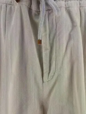 Brunello Cucinelli Corduroy Drawstring Trousers - Neutrals
