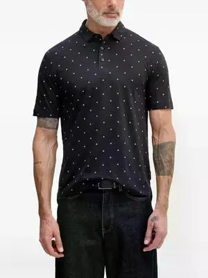 Armani Exchange Logo-print Short-sleeve Polo Shirt