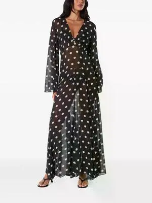 NICHOLAS Marella V-neck Maxi Dress - Black