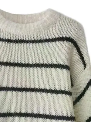 LISA YANG Isabelle Striped Knit Sweater