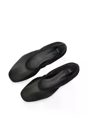 BILLI BI Nappa Leather Ballet Flats - Black