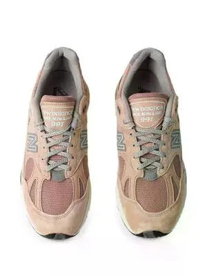 NEW BALANCE Suede-panel Sneakers - Pink