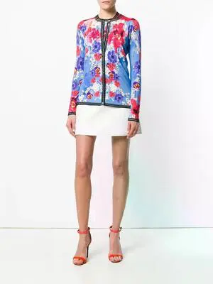 Roberto Cavalli Long Sleeved Floral Cardigan