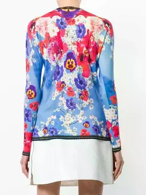 Roberto Cavalli Long Sleeved Floral Cardigan