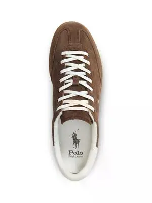 Polo Ralph Lauren Bedford Embossed Suede Sneakers - Brown