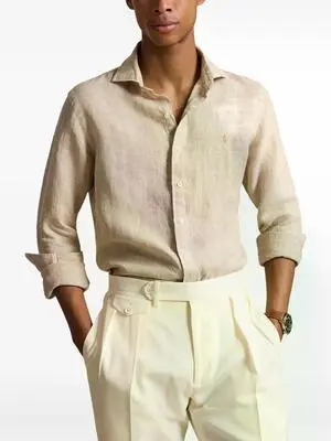 Polo Ralph Lauren Check-pattern Embroidered-logo Shirt