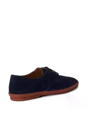 Polo Ralph Lauren Navy Suede Lace-up Sneakers