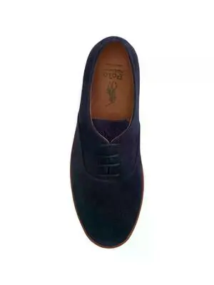 Polo Ralph Lauren Navy Suede Lace-up Sneakers