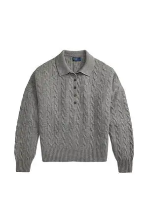Polo Ralph Lauren Cable Knit Polo-collar Sweater