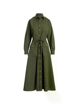 Polo Ralph Lauren Midi Dress With Drawstring Waist