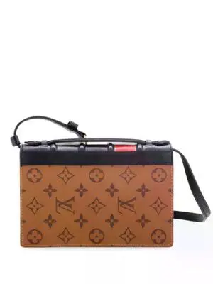 LOUIS VUITTON Book Chain Wallet Reverse Monogram Canvas Satchel