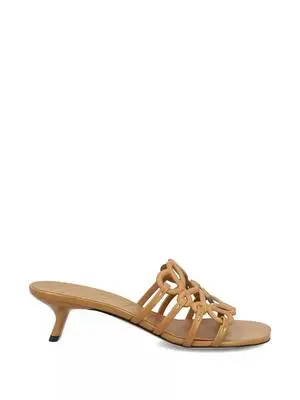 Loewe Petal Anagram Sandals - Brown