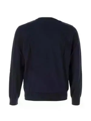 Brioni Fine Knit Crew Neck Sweater - Blue
