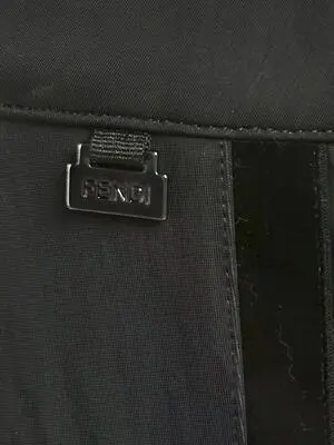 Fendi Velvet Trim Stirrup Hem Trousers