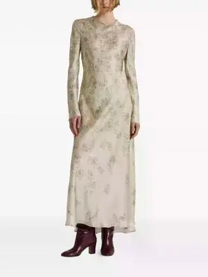 Alberta Ferretti Round Neck Day Dresses