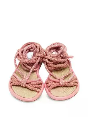 LOUIS VUITTON Maia Rope Ankle-strap Sandals