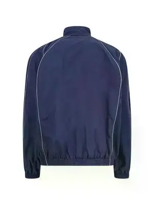 Balenciaga Logo-print Piped-trim Track Jacket - Blue