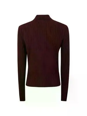 Victoria Beckham Ribbed-knit Zip-up Cardigan