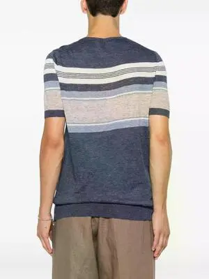 GRAN SASSO Horizontal-stripe T-shirt