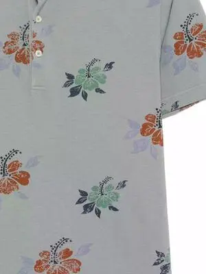 GRAN SASSO Floral-print Polo Shirt