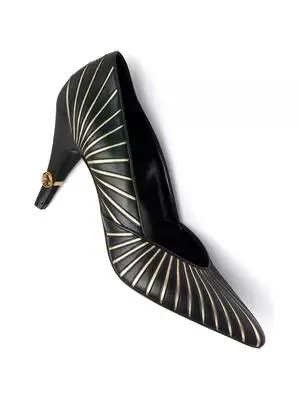 Versace Nappa Pumps - Black