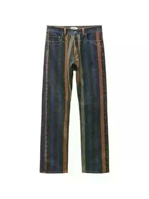 Versace Striped Straight Jeans