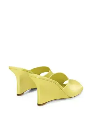 STUART WEITZMAN Vinnie Patent Leather Wedge Sandals