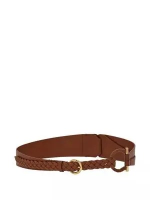 FERRAGAMO Gancini Fixed Belt - Brown