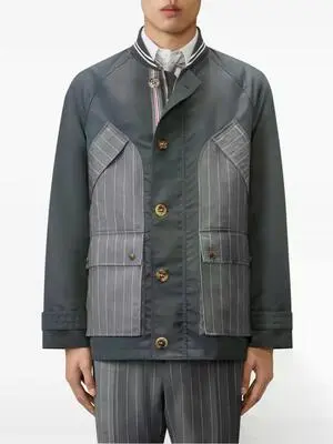 Thom Browne Pinstripe Panelled Field Jacket