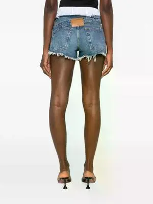 Alexander Wang Boxer-waistband Denim Shorts
