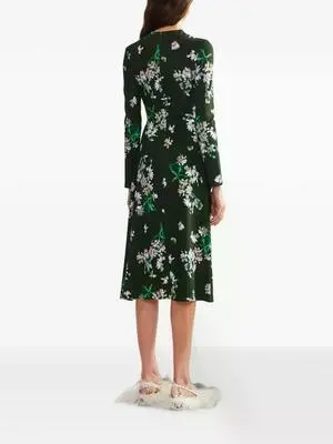 Erdem Forest Garden" Floral Print Midi Dress