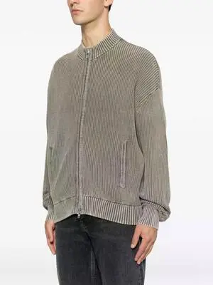 WON HUNDRED Bradley Zip-up Cardigan - Neutrals