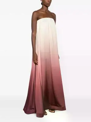 L'IDEE Costiera Ombré Maxi Dress - Neutrals