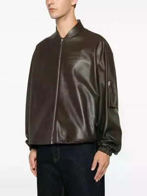 Fendi Perforated Leather Blouson Jacket