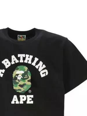 A BATHING APE College Ape Head T-shirt - Black