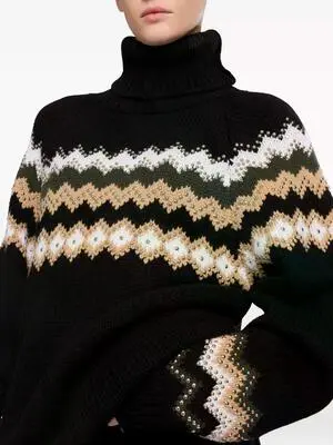 Elie Saab Stud-embellished Knit Sweater