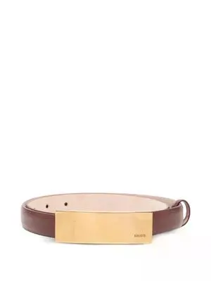 Khaite Berlin Leather Belt - Red