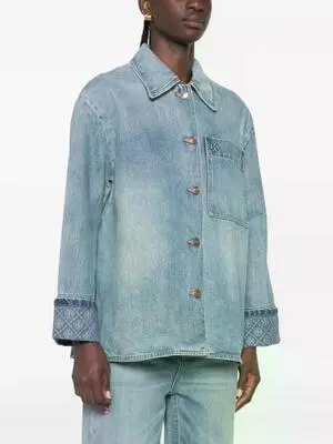 Tory Burch Monogram-print Denim Jacket