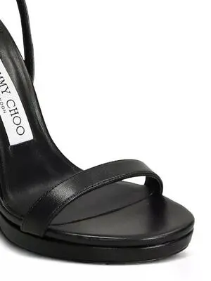 JIMMY CHOO Moza Platform Sandals - Black