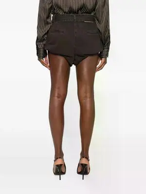 Magda Butrym Belted Pleated Shorts