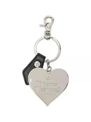 VIVIENNE WESTWOOD Mirror Heart Orb Keyring - Silver