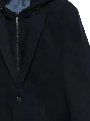 Karl Lagerfeld Hooded Single-breasted Jacket