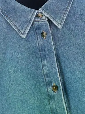 Loewe Logo Embroidered Denim Shirt