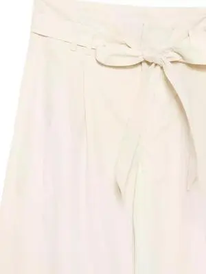 PSOPHIA Belted Pleated Trousers