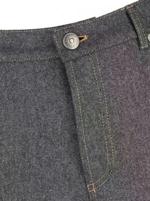 Brunello Cucinelli Straight-leg Embroidered Logo Trousers