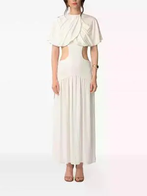 CONCEPTO Solea Cut-out Draped Maxi Dress
