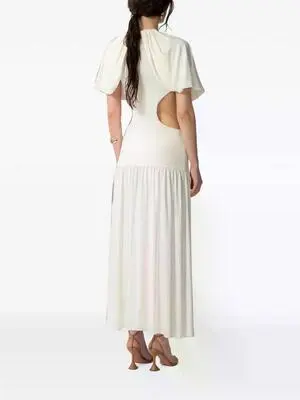 CONCEPTO Solea Cut-out Draped Maxi Dress
